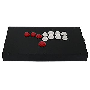 FightBox RAC-J800B-PS All Buttons Leverless-Style Arcade Joystick Fight Stick Game Controller For PS4/PS3/PC Sanwa OBSF-24 30