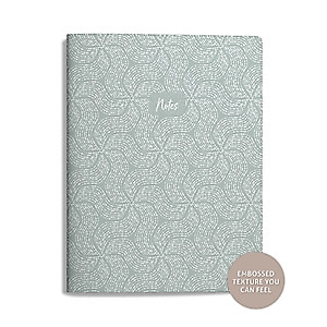 Southworth Premium Journal Set (3pk), 6.5”x 8.5”, Ethereal Geometrics (3 Coordinating Designs), Premium 28lb/105gsm Paper, Flex Journals, 32 Ruled Sheets/64 Pages Per Journal (91071)