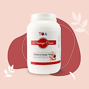 TOA Unscented Cream Jar Massage Hydrating Body Spa Bottle (1 Gallon)