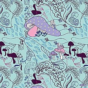 Skinit Decal Gaming Skin Compatible with PS4 Console - Officially Licensed Disney Alice in Wonderland (Animated) Mushrooms Print Pattern Design