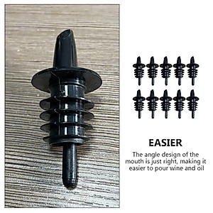 Tofficu 10pcs Wine Stopper Wine Pourer Dispenser Pourers for Cocktail Vinegar Tapered Stopper Spout Wine Saver Stopper Drink Dispensers Cocktail Dispensers Plug Pvc Vintage