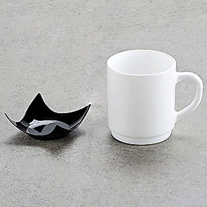 Fineline Settings Disposable Plastic Sample Plates-2.75" | Black | Tiny Temptations | Pack of 10 Trays