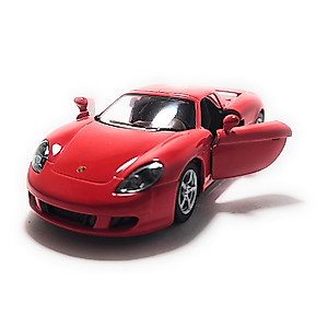 KiNSMART Porsche Carrera GT Red 5" 1:36 Scale Die Cast Metal Model Toy Race Car