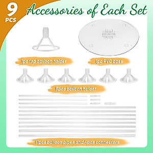 Sharlity 20 Sets Balloon Stand Kit Table Balloon Stand Holder for Graduation Birthday Baby Shower Wedding Anniversary Party Decorations