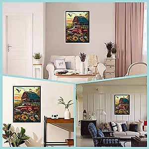 Eter Diamond Painting Kits,Window Sill Tulip Vase Diamond Painting Kits,5D Round Full Diamond Crystal Painting Gemstone Arts Kits,Wall Decor Room Decor Aesthetic Or Gifts for Women- 8x12 inch