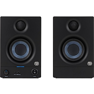 PreSonus Eris 3.5 3.5-Inch Low-Frequency Driver Media Reference Monitor with RF Interference with Pads and Stereo Breakout Cable Bundle