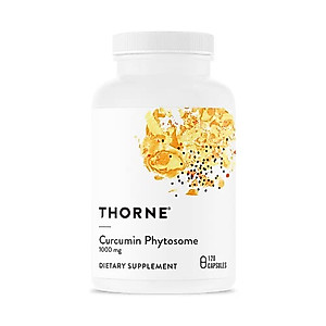 Thorne Curcumin Phytosome 1000 mg (Meriva) - Clinically Studied, High Absorption - Supports Healthy Inflammatory Response in Joints, Muscles, GI Tract, Liver, and Brain - 120 Capsules - 60 Servings