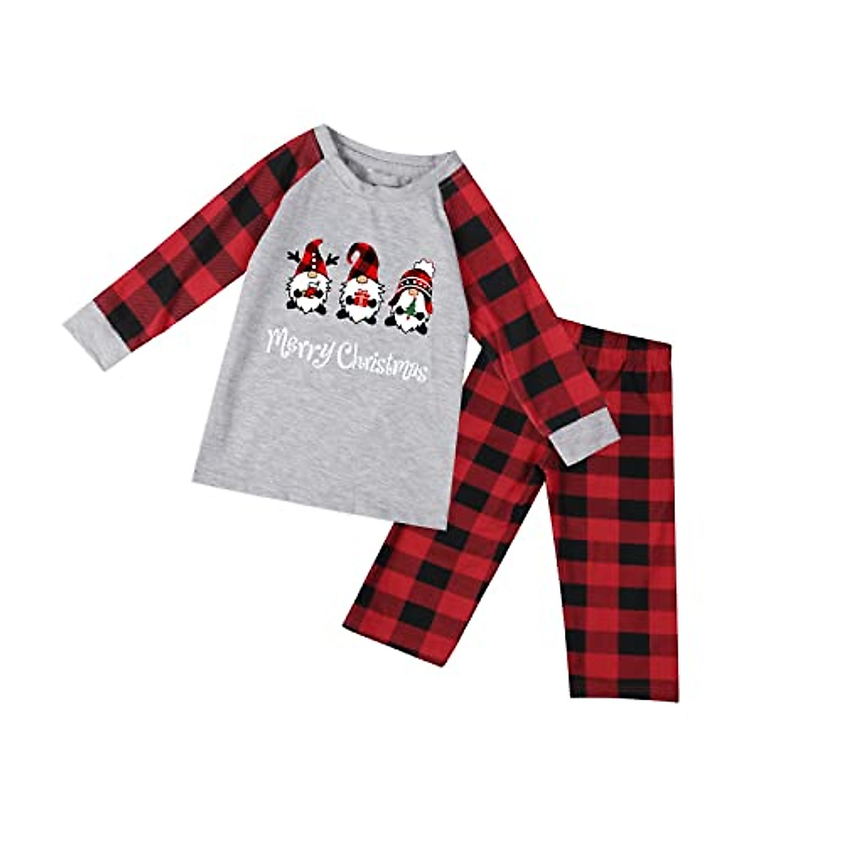 Christmas Matching Pajamas Set for Family Christmas Pjs for Family Matching Sets Family Christmas Pajamas Xmas Jammies Sleepwear(H-Grey,6 Months)