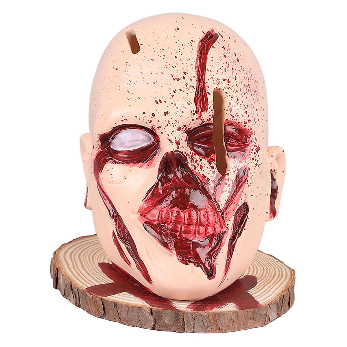 Skull Knife Holder Head, Material Versatile Kitchen Storage Tool Horror Themed Party Decorations for Halloween