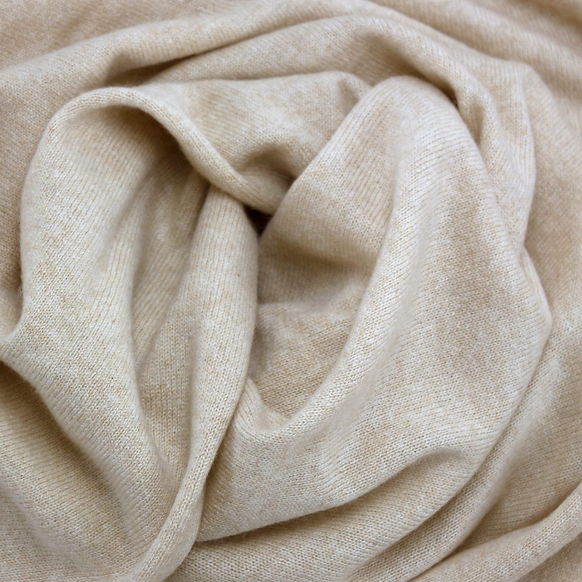 Jet&Bo 100% Pure Cashmere Travel Wrap, Shawl, Scarf & Blanket Beige, Storage Bag + Gift Box