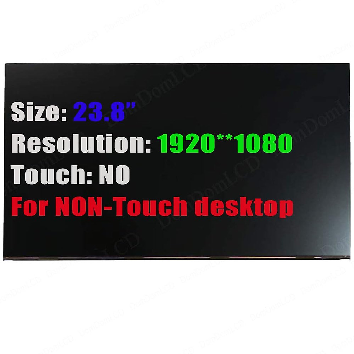 DomDomLCD MV238FHM-N20 923631-001 LED LCD Display Screen Panel Replacement FHD 23.8"