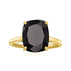 Ross-Simons Onyx Ring in 18kt Gold Over Sterling. Size 6
