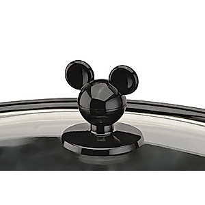 Disney DCM-502 Mickey Mouse Oval Slow Cooker with 20-Ounce Dipper, 5-Quart, Red/Black