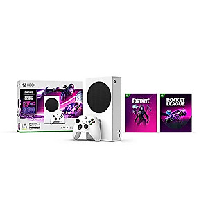 Microsoft Xbox Series S 512 GB SSD All-Digital Console (Disc-Free Gaming) - Fortnite & Rocket League - Wireless Controller (Renewed)