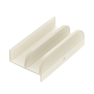M6219 Sliding Shower Door Bottom Guide fits for Sliding Shower Door (Top Hung) Tub Enclosure Systems, 1/2 in Channels for Glass Shower Door Plastic Guide
