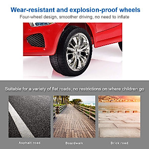 Costzon Kids Ride On Car, 6V RC Parental Remote Control & Foot Pedal Manual Modes, Battery Powered Vehicle w/LED Lights MP3 Functions, White