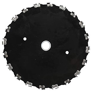 Patioer 2 Pack 9 Inch 20T Chainsaw Tooth Brush Blades for Cutter, Trimmer, Weed Eater, Lawnmower (2 Pack Different Adapter Kit Included)