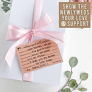 50 Wedding Advice Cards For Bride and Groom, Wedding Card Boxes For Reception, Wedding Guest Book Alternative, Rustic Bridal Shower Games For Guests Wedding Games For Guests Advice For The Bride Cards