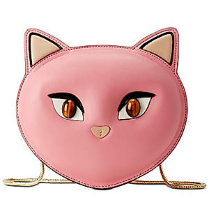 Kate Spade New York Cat Meow North South Crossbody Bag (Pink)