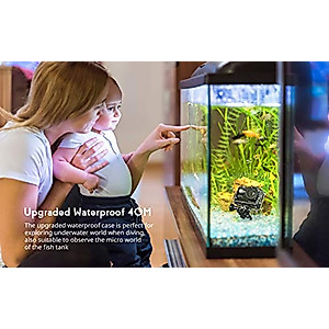 COOAU 4K 20MP WiFi Action Camera External Microphone Remote Control Underwater 40M Waterproof Sport Camera Time Lapse with 2X1200mAh Batteries and 20 Accessories