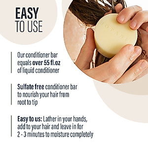 Revitalize Your Hair with Natural Shampoo Bar & Creamy Conditioner Set - SLS & Paraben Free, Ideal for Brazilian Treated Hair, Eco-Friendly, Zero Plastic, Eco Warrior - For Fine,Brittle or Normal Hair