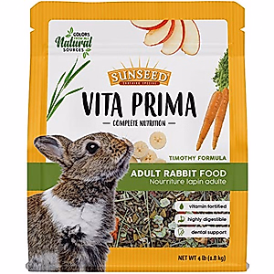 Sunseed Vita Prima Complete Nutrition Adult Rabbit Food, 4 LBS