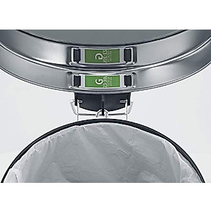 Brabantia PerfectFit Trash Bags (Size G / 6-8 Gallon) Thick Plastic Trash Can Liners with Tie Tape Drawstring Handles (20 Bags)