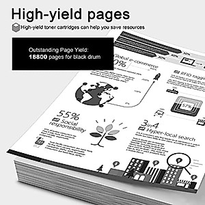 OQMYGS Compatible DR223CL BK Drum Unit Replacement for Brother DR223CL DR223 DR-223 Works with HL-3210CW HL-3230CDW HL-3270CDW HL-3230CDN HL-3290CDW Printer, (Black 1-Pack)