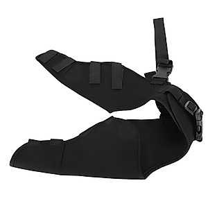 Zerodis Pet Dog Hind Legs Protector, Adjustable Knee Brace Leg Support Dog Hock Brace Rear Leg Joint Wrap for Dogs Hind Legs Recover(XS-Black) (L-Black)