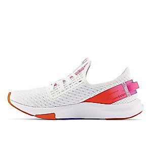 New Balance Women's Dynasoft Nergize Sport V2 Cross Trainer, White/Hi-Pink/Poppy, 7.5