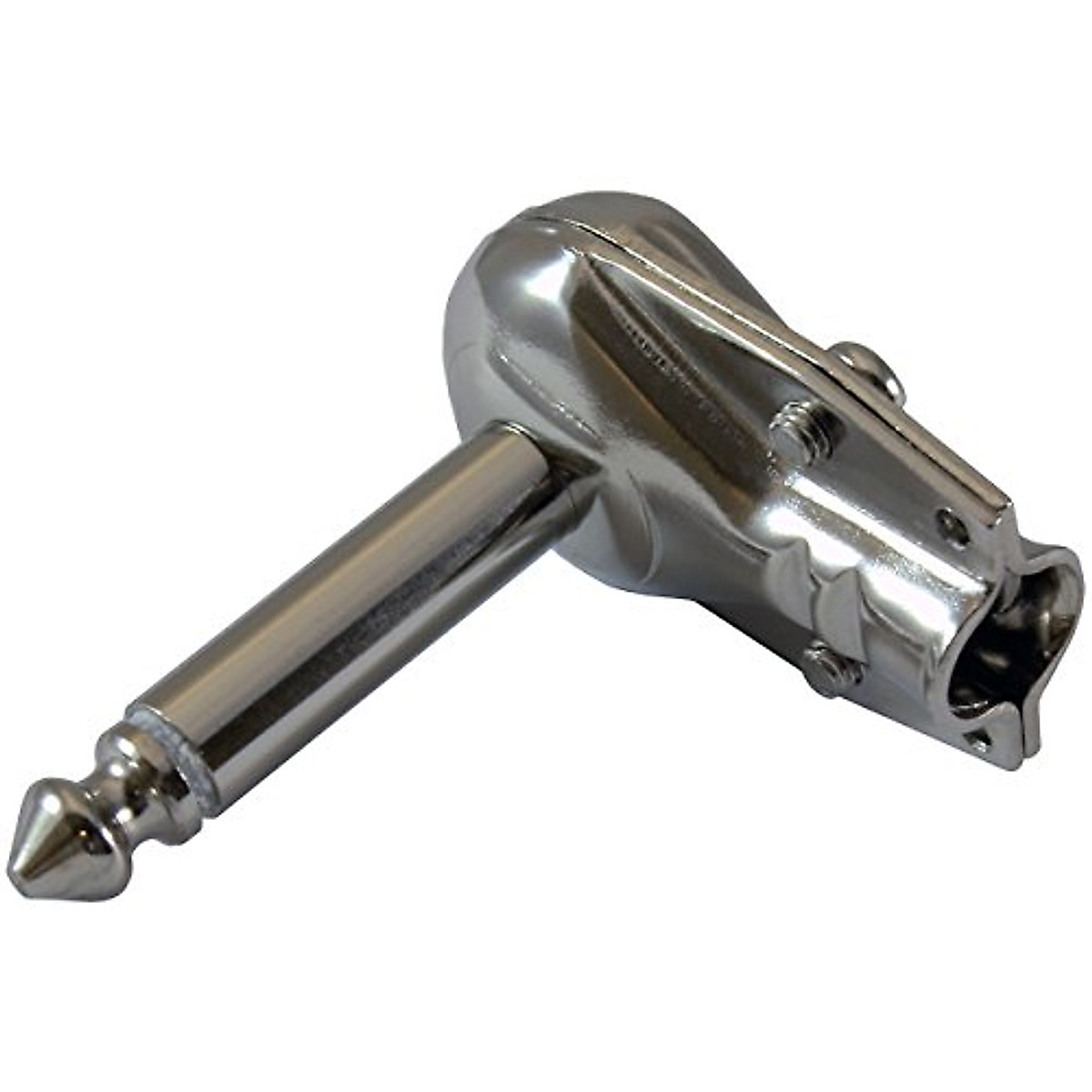 GLS Audio 1/4" Right Angle Plugs TS Mono Flat Low Profile Pancake Style for Speaker Cables, Patch Cables, Snakes - Male 1/4 Inch Phono 6.3mm Phone Plug Bulk - 10 Pack