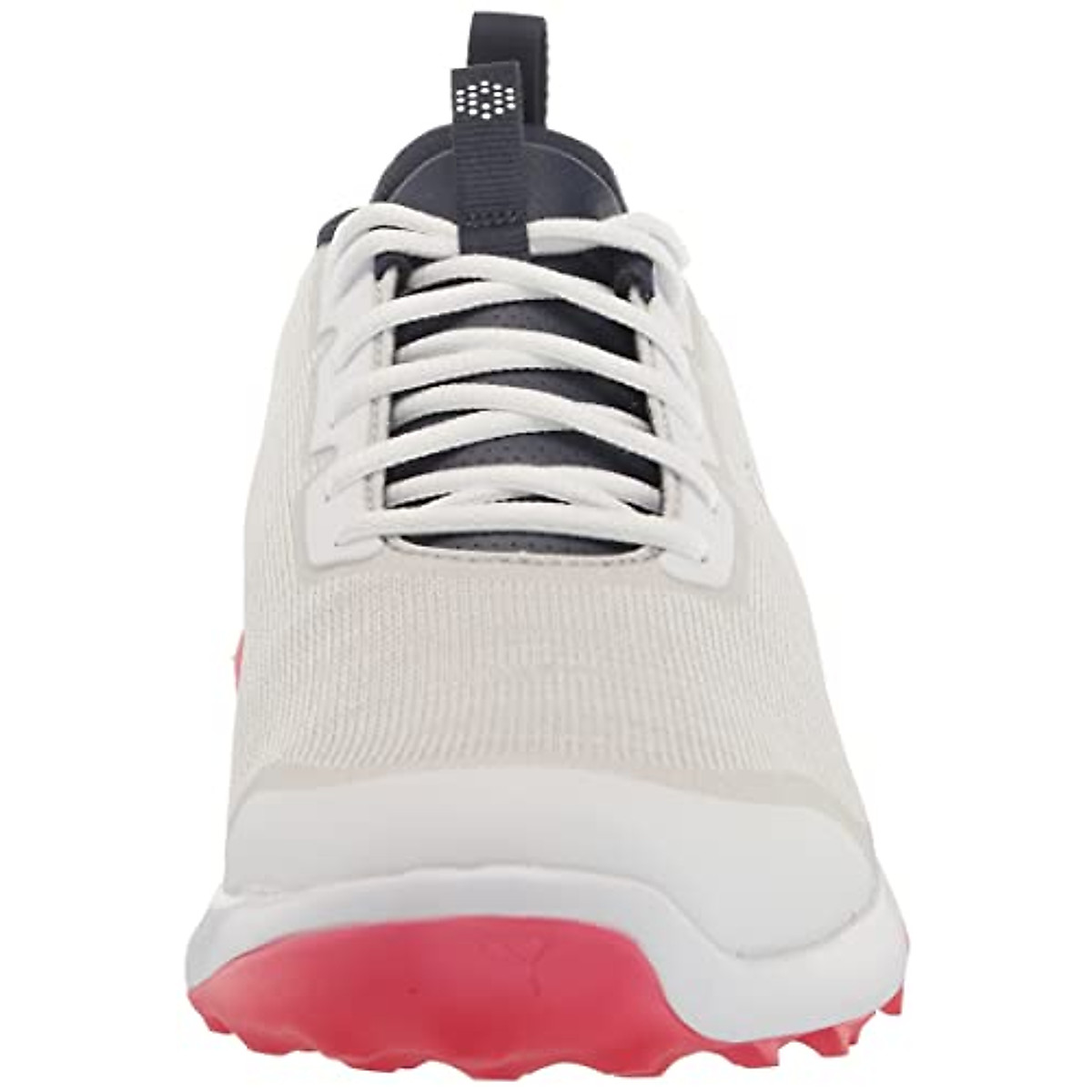 PUMA Golf Men's Fusion PRO Golf Shoe, Puma White-Puma Navy-for All Time Red, 13