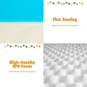 Costzon Climb and Crawl Foam Play Set, 4-Piece Soft Toddler Corner Climber Indoor Active Play Structure for Babies & Toddlers, Great for Climbing, Sliding and Physical Activity (Blue + Green + Coffee)