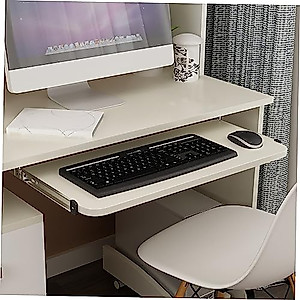 OSALADI 2 Pairs Guide Desk Drawer Desk Trays Ball Bearings Furniture Slides Drawer for Desk Computer Desk Rails Rack Bearing Slides Keyboard Tray Rails Dedicated Cold Rolled Steel Hardware