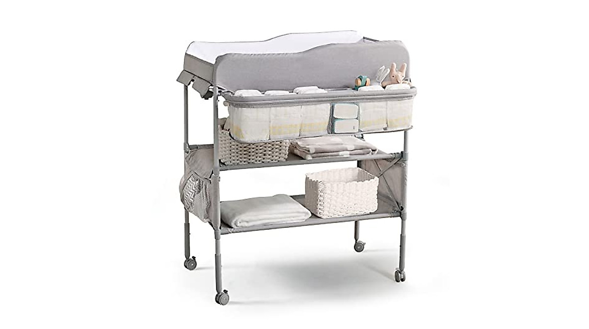 Adjustable Baby Changing Table Portable with Storage - Cholena