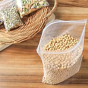 Small Plastic Bags - Small Ziplock Bag 100Pcs, 9.5''X 13.5'' Clear Plastic Jewelry Zip Bags, Reclosable Mini Zip Top Lock Small Baggies, Poly Baggies For Pills, Meds, Dime, Travel, Storage, Packaging