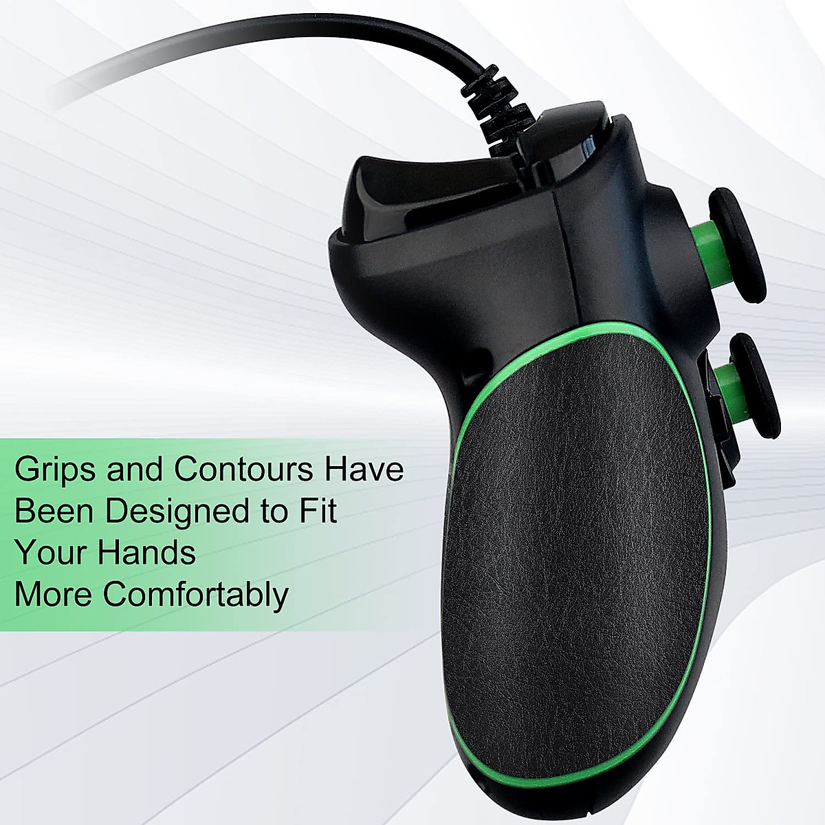 OSTENT Wired USB Controller Joystick Gamepad for Microsoft Xbox One/Xbox One S/Windows PC Laptop Computer Color Black