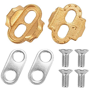 Bike Cleat Set, Bike Cleats, Metal Bicycle Cleats, Pedal Cleats, Cycling Clips for Shoes, MTB Pedal Cleats Designed for Indoor Cycling, Outdoor Road Cycling, Mountain Biking, Mallet Pedals