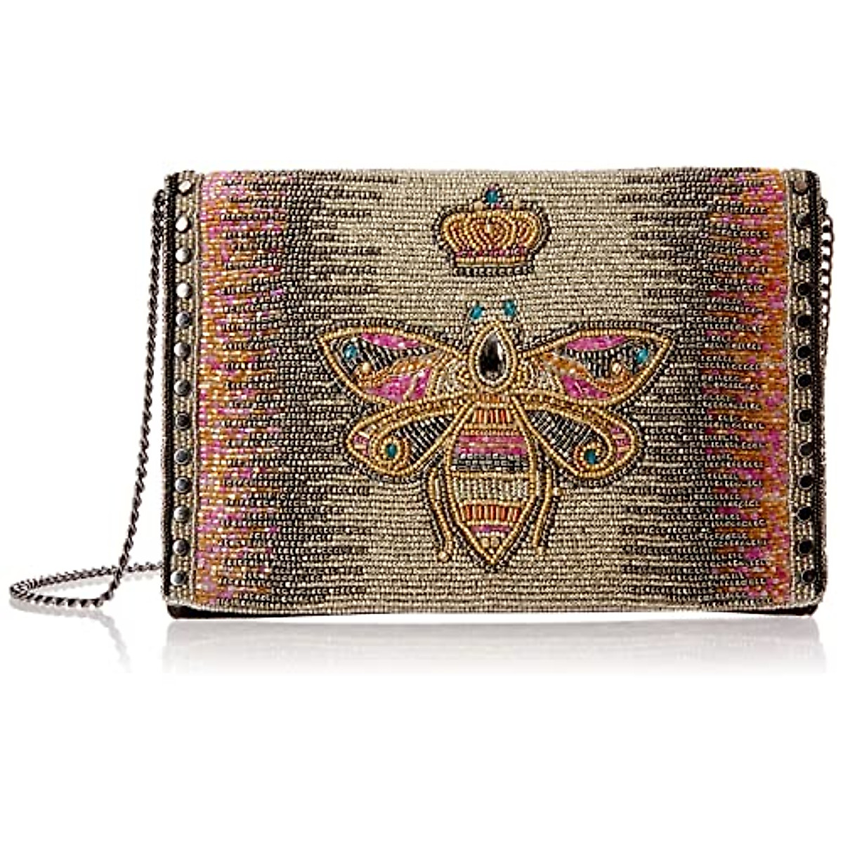 Mary Frances womens Mary Frances Queen Bee Crossbody Handbag Bag, Multi, One Size US