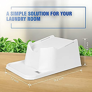 Detergent Laundry Cup Holder for Dispensing Soap, Drip Cather with Angled Downward for Easy Pouring from Big Containers - 12"x8.2"x5.5" (2 Pack)