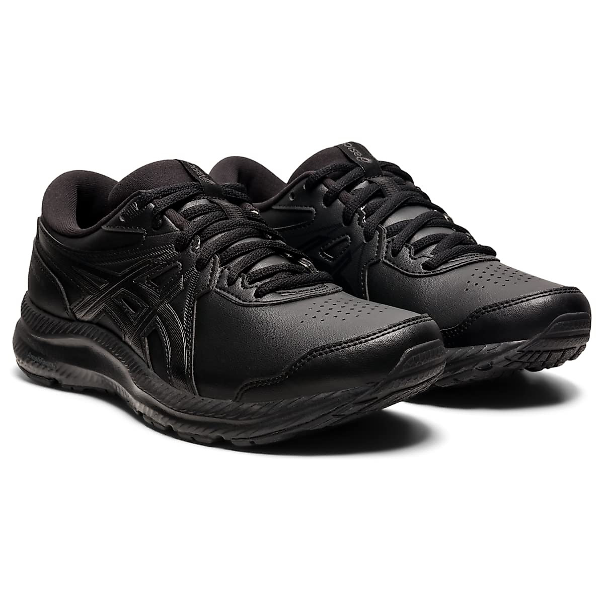 ASICS Women's Gel-Contend SL Walking Shoes, 8.5, Black/Black