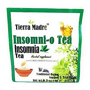 Tierra Madre Insomnio (Insomnnio) Traditional Herbal Support - Pack of 5 / 0.4oz Each Bag