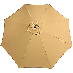9ft Round Patio Umbrella Surface Sun Umbrella for Garden Yard Picnic Outdoor Replaceable Umbrella Surface