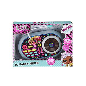 eKids LOL Surprise DJ Party Mixer Turntable Toy with Built in Microphone for Kids, Record and Mix Your Favorite Songs, for Fans of LOL Toys for Girls