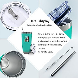 liabiliies Coffee Tumbler 20 oz F47 Fighter Jet F-47 Jet Fighter Aircraft Tumbler with Lid and Straw Insulated Tumblers Stainless Steel Tumbler