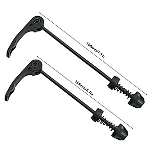 AiTuiTui 1 Pair Bike Quick Release Axle Skewer Bicycle Hub Parts, Front & Rear Axle Hollow Shaft Kit Replacement for Road Bike, Mountain Bike, MTB, BMX