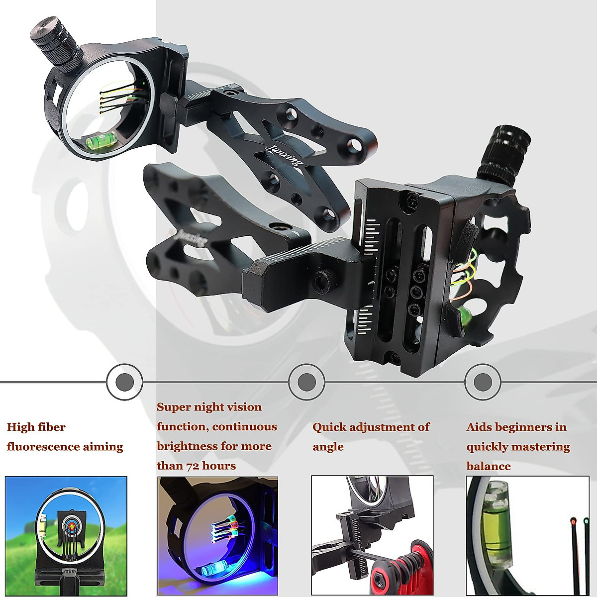 EinMAIQi Archery Set 51'' Bow and Arrow Adult 30LB 40LB Takedown Recurve Bow Set,Aluminum Riser Long Bow Kit for Right Handed Outdoor Training Bow Black Straight Bow (40lb)