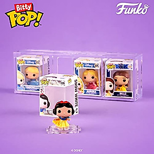 Funko Bitty Pop! Disney Princess Mini Collectible Toys - Cinderella, Snow White, Aurora & Mystery Chase Figure (Styles May Vary) 4-Pack