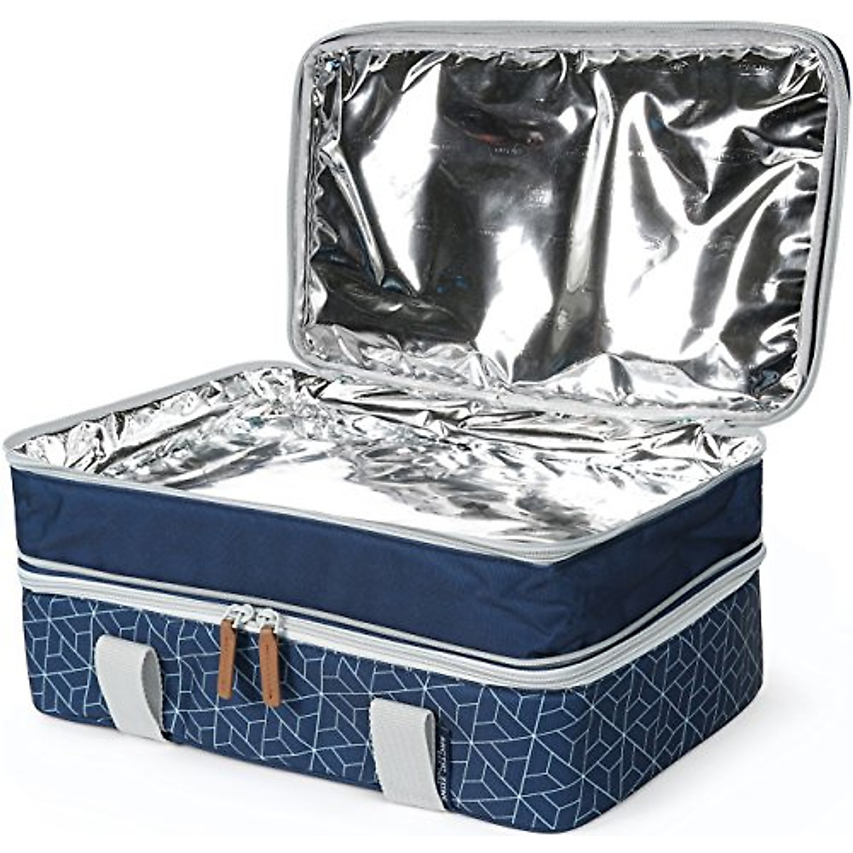 Arctic Zone Hot/Cold Insulated Food and Casserole Carrier, Large, Navy