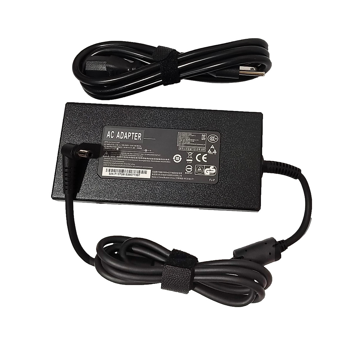 230W Laptop Charger for MSI GS65 GS75 GS66 10SE 11UH 10SFS 10UE MS-16V1 10SGS GS76 11UH 11UG 11UE A230A012L A12-230P1A Laptop Adapter Power Cord